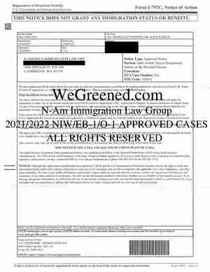 NIW/EB1A/EB1B Approved Cases - North America Immigration Law Group ...