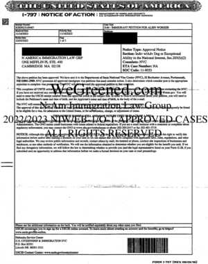 NIW/EB1A/EB1B Approved Cases - North America Immigration Law Group ...