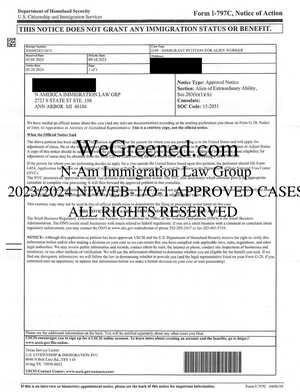 NIW/EB1A/EB1B Approved Cases - North America Immigration Law Group ...