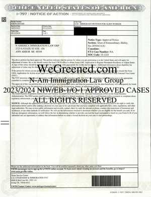 NIW/EB1A/EB1B Approved Cases - North America Immigration Law Group ...