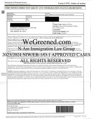 NIW/EB1A/EB1B Approved Cases - North America Immigration Law Group ...