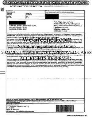 NIW/EB1A/EB1B Approved Cases - North America Immigration Law Group ...