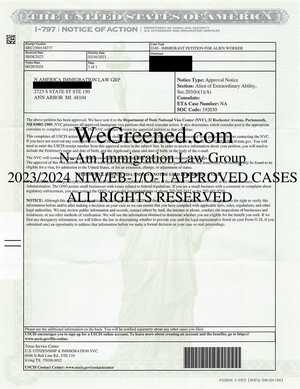 NIW/EB1A/EB1B Approved Cases - North America Immigration Law Group ...