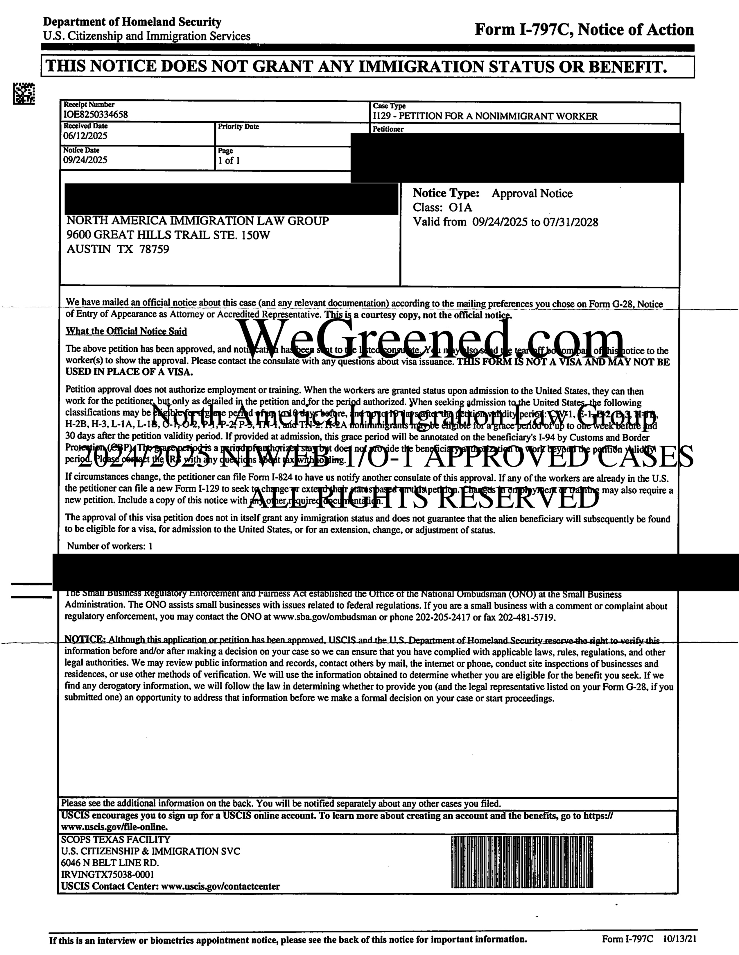 NIW/EB1A/EB1B Approved Cases - North America Immigration Law Group ...