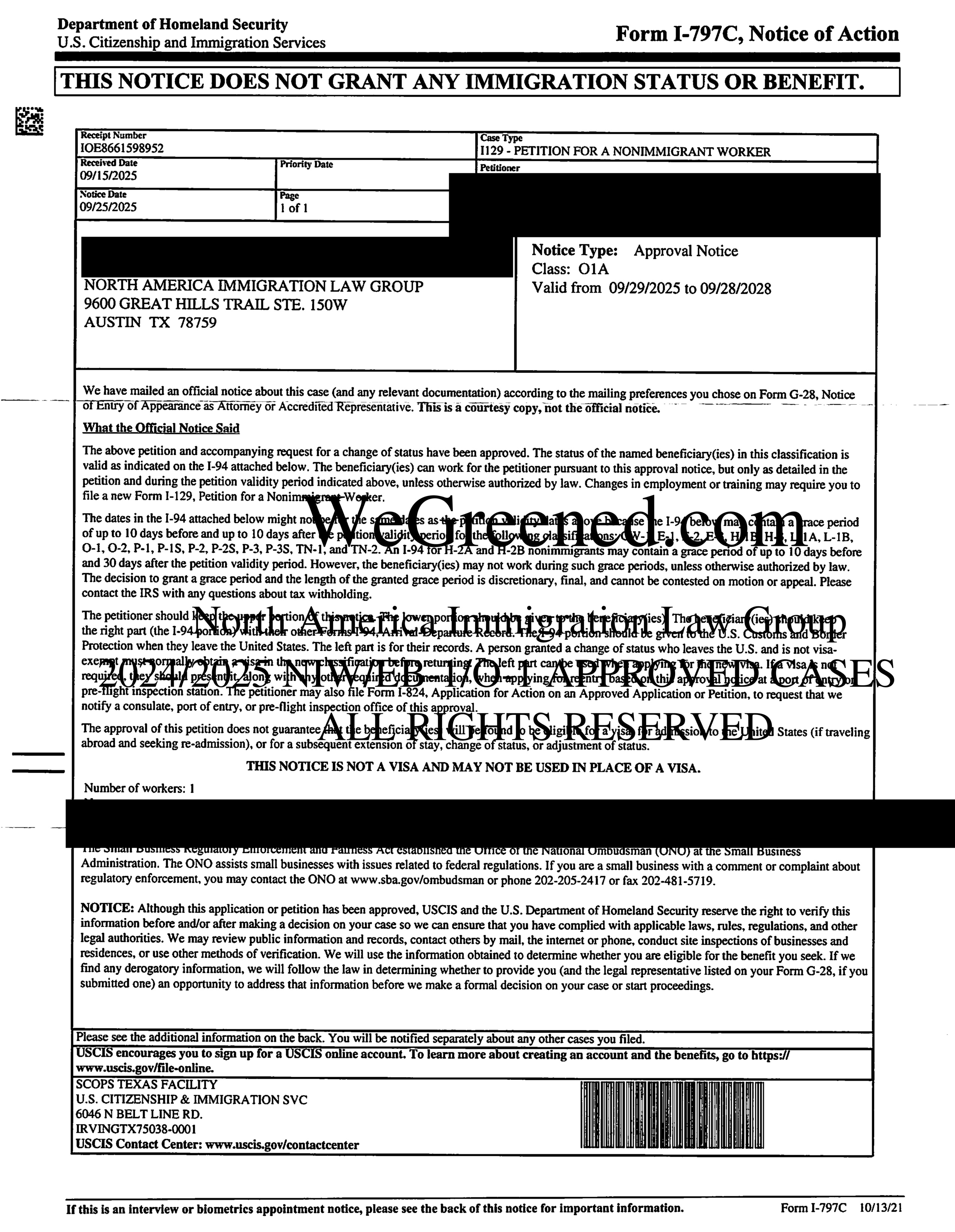 NIW/EB1A/EB1B Approved Cases - North America Immigration Law Group ...